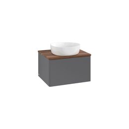 Villeroy & Boch V&B Waschtischunterschrank ohne Frontstruktur Antao 60x36x50cm, WBP w. wal, Anthrac. m Lac ; Villeroy & Boch (K29012GK)