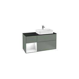 Villeroy & Boch V&B Waschtischunterschrank Wandbeleuchtung Finion 120cm, Pl b m, Rg l g w Lac, Oli. m Lac ; Villeroy & Boch (G392GFGM)