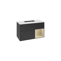Villeroy & Boch V&B Waschtischunterschrank Finion 100, Pl w m, Rg r si Gr m Lac, bla m Lac ; Villeroy & Boch (F121HJPD)