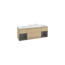 Villeroy & Boch V&B Waschtischunterschrank Wandbeleuchtung Finion 160cm, Pl w m, Rg Anthrac. m Lac, Oa ven ; Villeroy & Boch (G331GKPC)