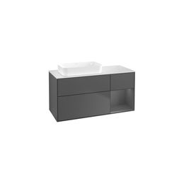Villeroy & Boch V&B Waschtischunterschrank Finion 120x60 cm, Reg re Anthrac. m, Anthrac. m ; Villeroy & Boch (F691GKGK)