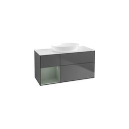 Villeroy & Boch V&B Waschtischunterschrank Finion 120cm, Pl w m, Rg Oli. m Lac, Anthrac. m ; Villeroy & Boch (FA61GMGK)