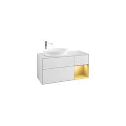 Villeroy & Boch V&B Waschtischunterschrank Finion 120cm, Pl w m, Reg gol m Lac, wh. m Lac ; Villeroy & Boch (F931HFMT)