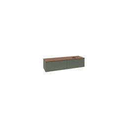 Villeroy & Boch V&B Waschtischunterschrank ohne Frontstruktur Antao 160x50cm, HL, WBP w. wal, lea gre. m Lac ; Villeroy & Boch (K38052HL)