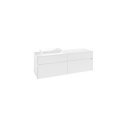 Villeroy & Boch V&B Waschtischunterschrank Collaro 160x54,8x50cm, WT links, white matt ; Villeroy & Boch (C12100MS)