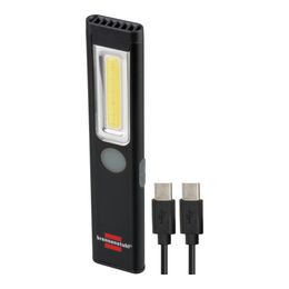 Fa.Brennenstuhl Brennenstuhl LED Akku Handleuchte PL 200 AC / LED Taschenlampe mit COB LED (200lm, inklusive USB C-Ladekabel, bis zu 12h Leuchtdauer, Inspektionsleuch (1175590100)