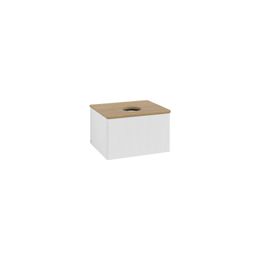 Villeroy & Boch V&B Waschtischunterschrank mit Frontstruktur Antao 60x36x50cm, WBP hon. Oa, glo wh. Lac ; Villeroy & Boch (K29111GF)