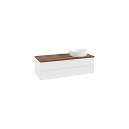 Villeroy & Boch V&B Waschtischunterschrank ohne Frontstruktur, mit Beleuchtung Antao 120x36x50cm, WBP-farbe w. wal, wh. m Lac ; Villeroy & Boch (L23012MT)