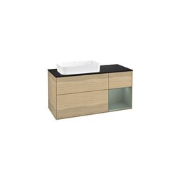 Villeroy & Boch V&B Waschtischunterschrank Wandbeleuchtung Finion 120x60 cm, Reg re Oli. m Lac, Oak Veneer ; Villeroy & Boch (G692GMPC)
