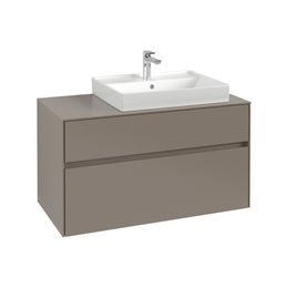 Villeroy & Boch V&B Waschtischunterschrank Collaro 100x54,8x50cm, WT r, LED 7,3 W, cashm Gr ; Villeroy & Boch (C018B0VN)