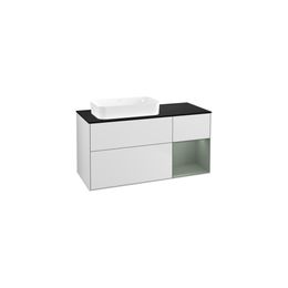 Villeroy & Boch V&B Waschtischunterschrank Wandbeleuchtung Finion 120x60 cm, Reg re Oli. m Lac, wh. m Lac ; Villeroy & Boch (G692GMMT)