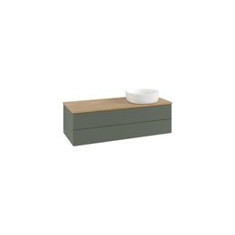 Villeroy & Boch V&B Waschtischunterschrank mit Frontstruktur Antao 120x36x50cm, WBP hon. Oa, lea gre. m Lac ; Villeroy & Boch (K23111HL)