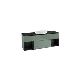 Villeroy & Boch V&B Waschtischunterschrank Wandbeleuchtung Finion 160cm, Pl b m, Reg bla m Lac, Oli. m Lac ; Villeroy & Boch (GD02PDGM)
