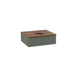 Villeroy & Boch V&B Waschtischunterschrank mit Frontstruktur -Beleuchtung Antao 60x19x50cm, HL, WBP w wa, lea gre. m Lac ; Villeroy & Boch (L07152HL)
