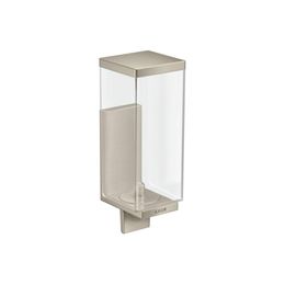 Hansgrohe Lotionssp Axor Uni Rectangular Glas, Wandmontage, brushed nickel (42610820)