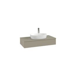 Villeroy & Boch V&B Waschtischunterschrank ohne Frontstruktur Antao 100x19x50cm, HL, WBP Lac, Anthrac. m Lac ; Villeroy & Boch (K09050GK)