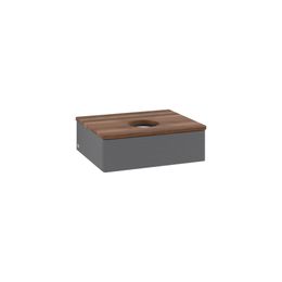 Villeroy & Boch V&B Waschtischunterschrank mit Frontstruktur -Beleuchtung Antao 60x19x50cm, WBP w. wal, Anthrac. m Lac ; Villeroy & Boch (L07112GK)