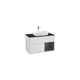 Villeroy & Boch V&B Waschtischunterschrank Finion 100, Pl bla m, Reg md m Lac, wh. m Lac ; Villeroy & Boch (F782HGMT)