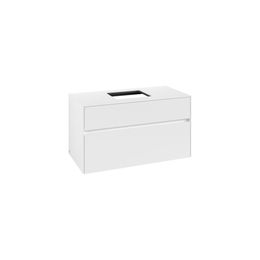 Villeroy & Boch V&B Waschtischunterschrank Collaro 100x54,8x50cm, WT mittig, white matt ; Villeroy & Boch (C12500MS)