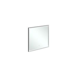 Villeroy & Boch V&B Spiegel Subway 3.0 Alu-Rahmen, 80x75x4,75cm, sw matt/we ma ; Villeroy & Boch (A46380BC)