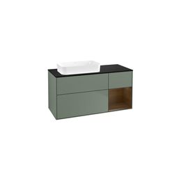 Villeroy & Boch V&B Waschtischunterschrank Wandbeleuchtung Finion 120x60 cm, Reg re wal ven, Oli. m Lac ; Villeroy & Boch (G692GNGM)
