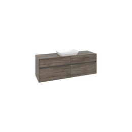 Villeroy & Boch V&B Waschtischunterschrank Collaro 160x54,8x50cm, WT mittig, stone oak ; Villeroy & Boch (C12000RK)