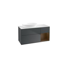 Villeroy & Boch V&B Waschtischunterschrank Wandbeleuchtung Finion 120cm, Pl w m, Reg wal ven, md bl. m Lac ; Villeroy & Boch (GA51GNHG)