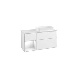 Villeroy & Boch V&B Waschtischunterschrank Wandbeleuchtung Finion 120cm, Pl w m, Rg l g w Lac, glo wh. Lac ; Villeroy & Boch (G271GFGF)