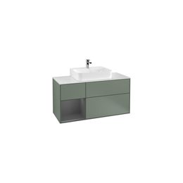 Villeroy & Boch V&B Waschtischunterschrank Finion 120cm, Pl w m, Rg l A m, Oli. m Lac ; Villeroy & Boch (F161GKGM)