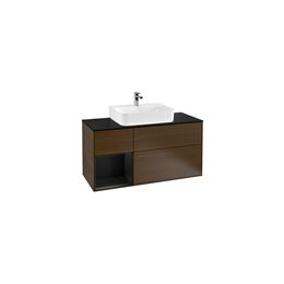 Villeroy & Boch V&B Waschtischunterschrank Wandbeleuchtung Finion 120cm, Pl b m, Reg li bla m Lac, wal ven ; Villeroy & Boch (G162PDGN)