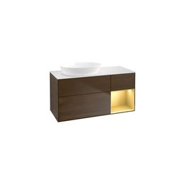 Villeroy & Boch V&B Waschtischunterschrank Wandbeleuchtung Finion 120cm, Pl wh. m, Reg gol m Lac, wal ven ; Villeroy & Boch (GA51HFGN)
