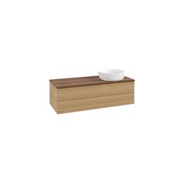 Villeroy & Boch V&B Waschtischunterschrank mit Frontstruktur Antao 120x36x50cm, WBP-farbe w. wal, honey oak ; Villeroy & Boch (K23112HN)