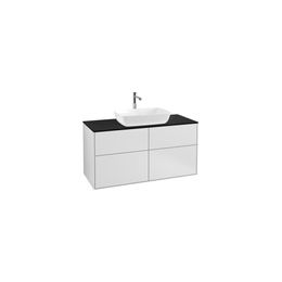 Villeroy & Boch V&B Waschtischunterschrank Wandbeleuchtung Finion 120x60,3cm, Abd.-Pl. bla m, wh. m Lac ; Villeroy & Boch (G79200MT)