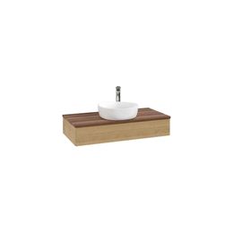 Villeroy & Boch V&B Waschtischunterschrank ohne Frontstruktur Antao 100x19x50cm, HL, WBP w. wal, hon. Oa ; Villeroy & Boch (K09052HN)