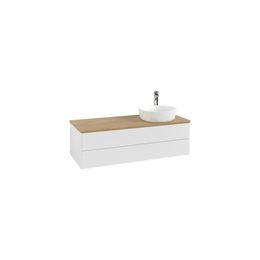 Villeroy & Boch V&B Waschtischunterschrank mit Frontstruktur Antao 120x36x50cm, HL, WBP hon. Oa, g wh. Lac ; Villeroy & Boch (K23151GF)