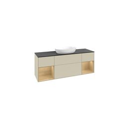 Villeroy & Boch V&B Waschtischunterschrank Finion 160cm, Pl bla m, Reg Oa ven, si Gr m Lac ; Villeroy & Boch (FD02PCHJ)