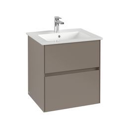 Villeroy & Boch V&B Waschtischunterschrank Collaro 56,1x61x48cm, WT mi, LED 3,9W, so gre. ; Villeroy & Boch (C142B0AF)
