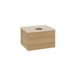 Villeroy & Boch V&B Waschtischunterschrank ohne Frontstruktur -Beleuchtung Antao 60x36x50cm, WBP-farbe botti., honey oak ; Villeroy & Boch (L29013HN)