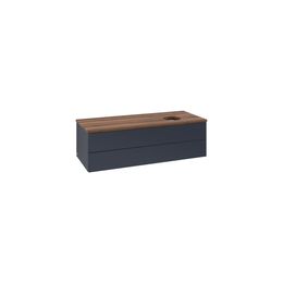 Villeroy & Boch V&B Waschtischunterschrank ohne Frontstruktur, mit Beleuchtung Antao 120x36x50cm, WBP w. wal, md bl. m Lac ; Villeroy & Boch (L23012HG)