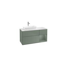 Villeroy & Boch V&B Waschtischunterschrank Wandbeleuchtung Finion 120cm, Pl w m, Rg Oli. m Lac, Oli. m Lac ; Villeroy & Boch (G811GMGM)