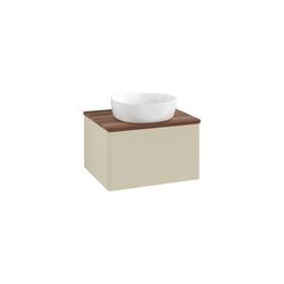 Villeroy & Boch V&B Waschtischunterschrank ohne Frontstruktur -Beleuchtung Antao 60x36x50cm, WBP w. wal, si Gr m Lac ; Villeroy & Boch (L29012HJ)