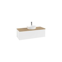 Villeroy & Boch V&B Waschtischunterschrank mit Frontstruktur Antao 120x36x50cm, HL, WBP hon. Oa, wh. m Lac ; Villeroy & Boch (K32151MT)