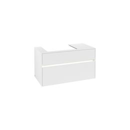 Villeroy & Boch V&B Waschtischunterschrank Collaro 100x54,8x50cm, WT l, LED 7,3 W, wh. ma ; Villeroy & Boch (C017B0MS)