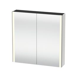Duravit Uni-Spiegelschrank XSquare Steckd. CH 80x80x15,5cm, T matt, 2 Tür, LED, wandhängend (XS7112083832000)