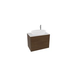 Villeroy & Boch V&B Waschtischunterschrank Wandbeleuchtung Finion 80x60,3cm, Abd.-Pl. wh. m, Walnut veneer ; Villeroy & Boch (G87100GN)
