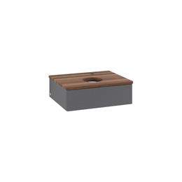 Villeroy & Boch V&B Waschtischunterschrank mit Frontstruktur -Beleuchtung Antao 60x19x50cm, HL, WBP w wa, Anthrac. m Lac ; Villeroy & Boch (L07152GK)