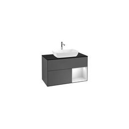 Villeroy & Boch V&B Waschtischunterschrank Wandbeleuchtung Finion 100, Pl bla m, Reg wh. m Lac, Anthrac. m ; Villeroy & Boch (G782MTGK)