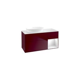 Villeroy & Boch V&B Waschtischunterschrank Wandbeleuchtung Finion 120cm, Pl wh. m, Reg glo wh. Lac, Peo m ; Villeroy & Boch (GA51GFHB)