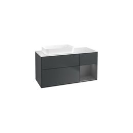 Villeroy & Boch V&B Waschtischunterschrank Wandbeleuchtung Finion 120x60 cm, Rg r Anthrac. m, md bl. m Lac ; Villeroy & Boch (G691GKHG)