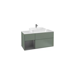 Villeroy & Boch V&B Waschtischunterschrank Finion 120cm, Pl w m, Rg l A m, Oli. m Lac ; Villeroy & Boch (F411GKGM)